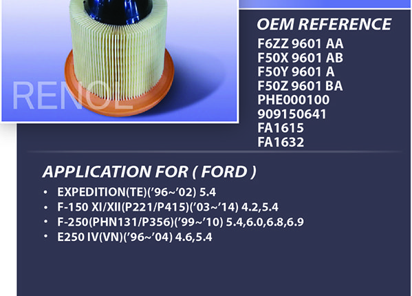 AIR FORD=RFD-F6ZZ-U F6ZZ9601A F50X9601AB F50Y9601A F50Z9601BA PHE000100 ...