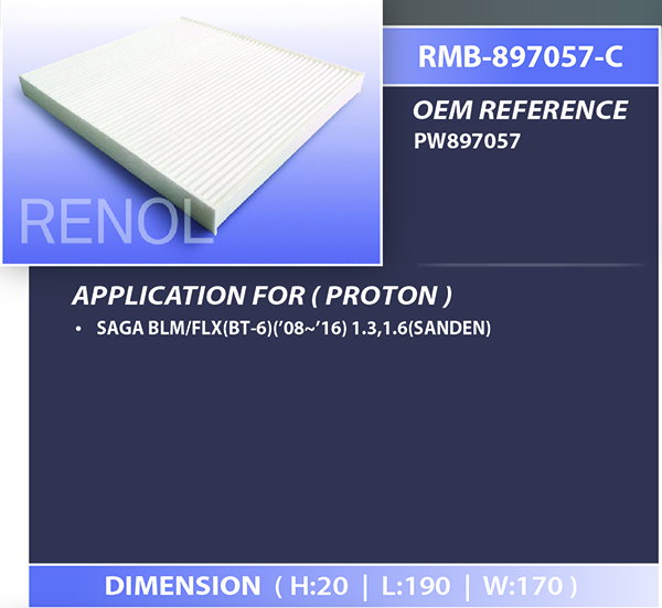 CABIN PROTON=RMB-897057-C PW897057 SAGA BLM FLX SANDEN – Renol Tech ...